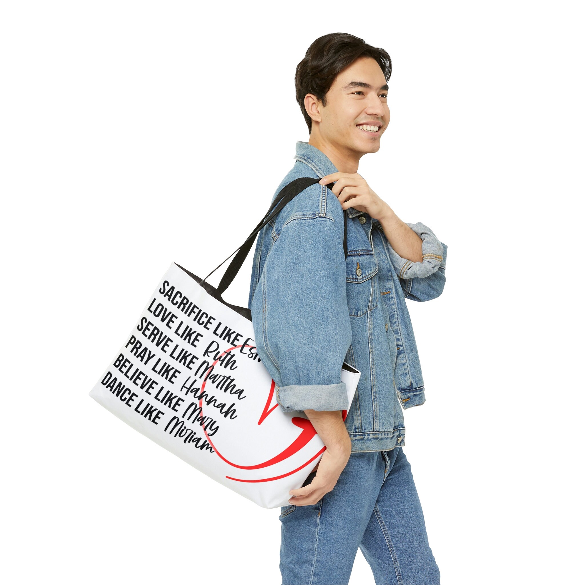 Sacrifice, Love, Serve, Pray, Believe, Dance Christian Tote Bag ...