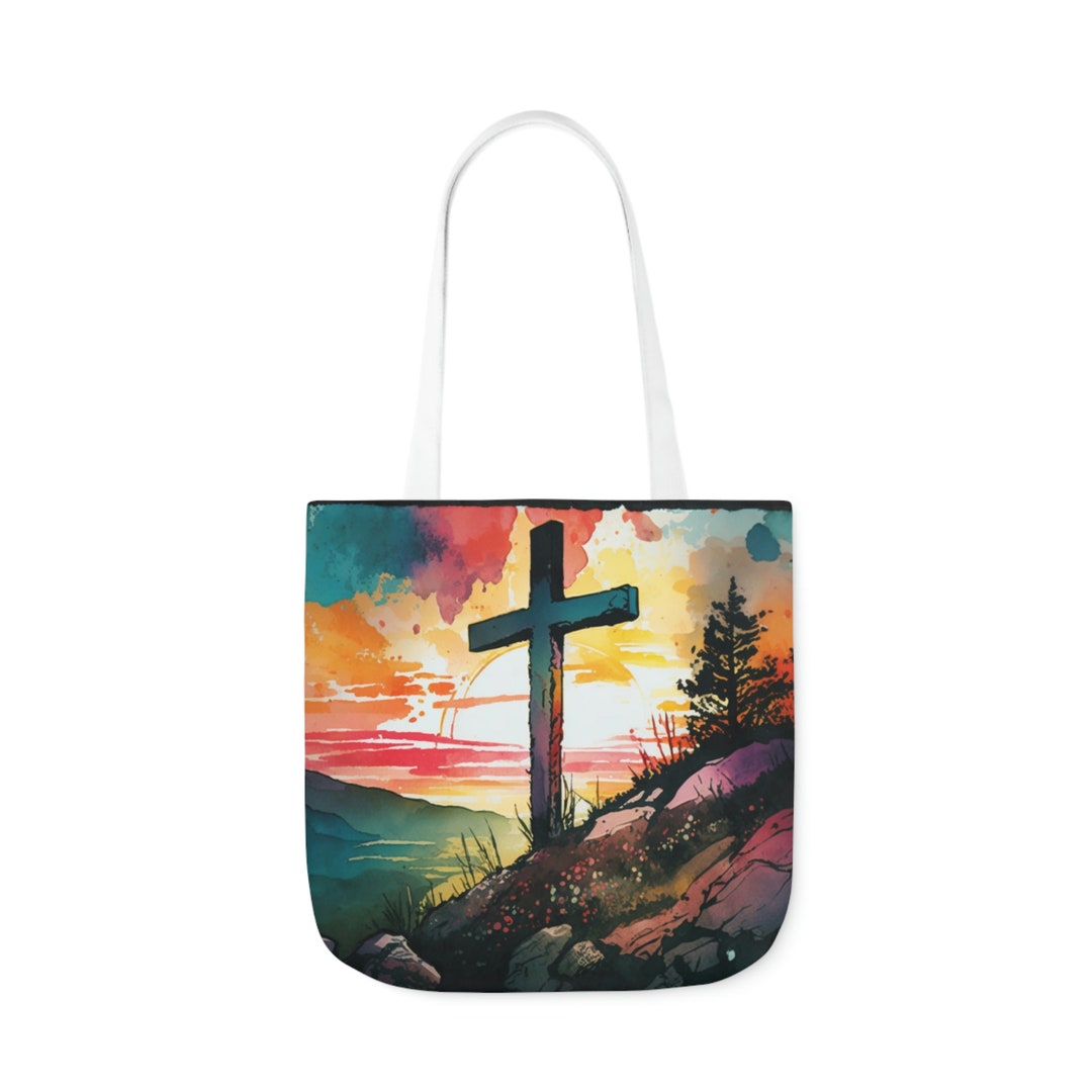 Inspirational Christian Cross Landscape, a Stunning Christian Tote Bag ...