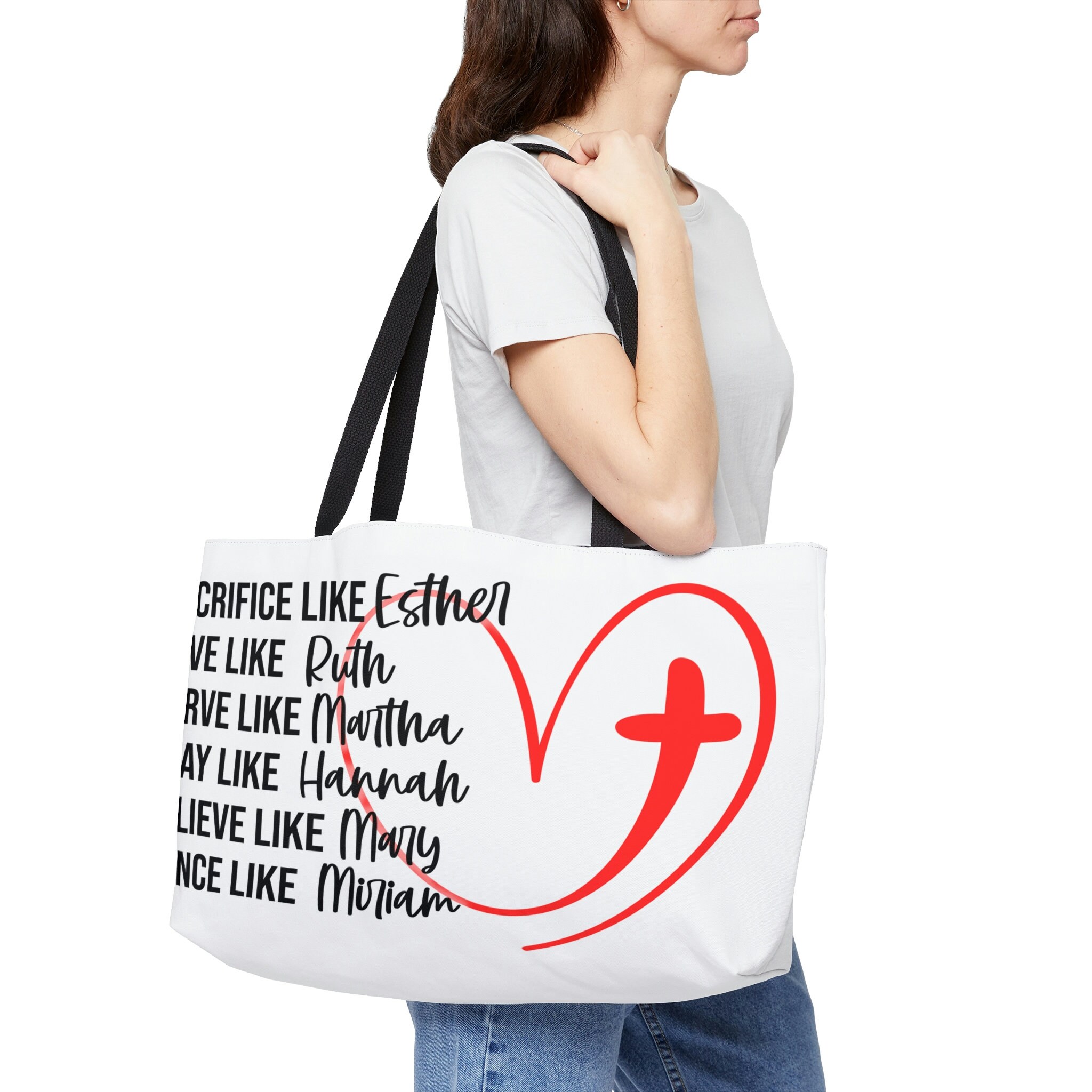 Sacrifice, Love, Serve, Pray, Believe, Dance Christian Tote Bag ...