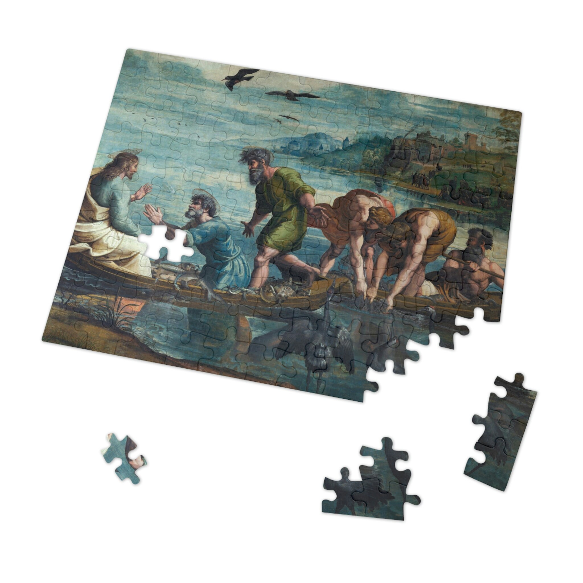 Raphael's the Miraculous Draft of Fishes Jigsaw Puzzle 30, 110, 252 ...