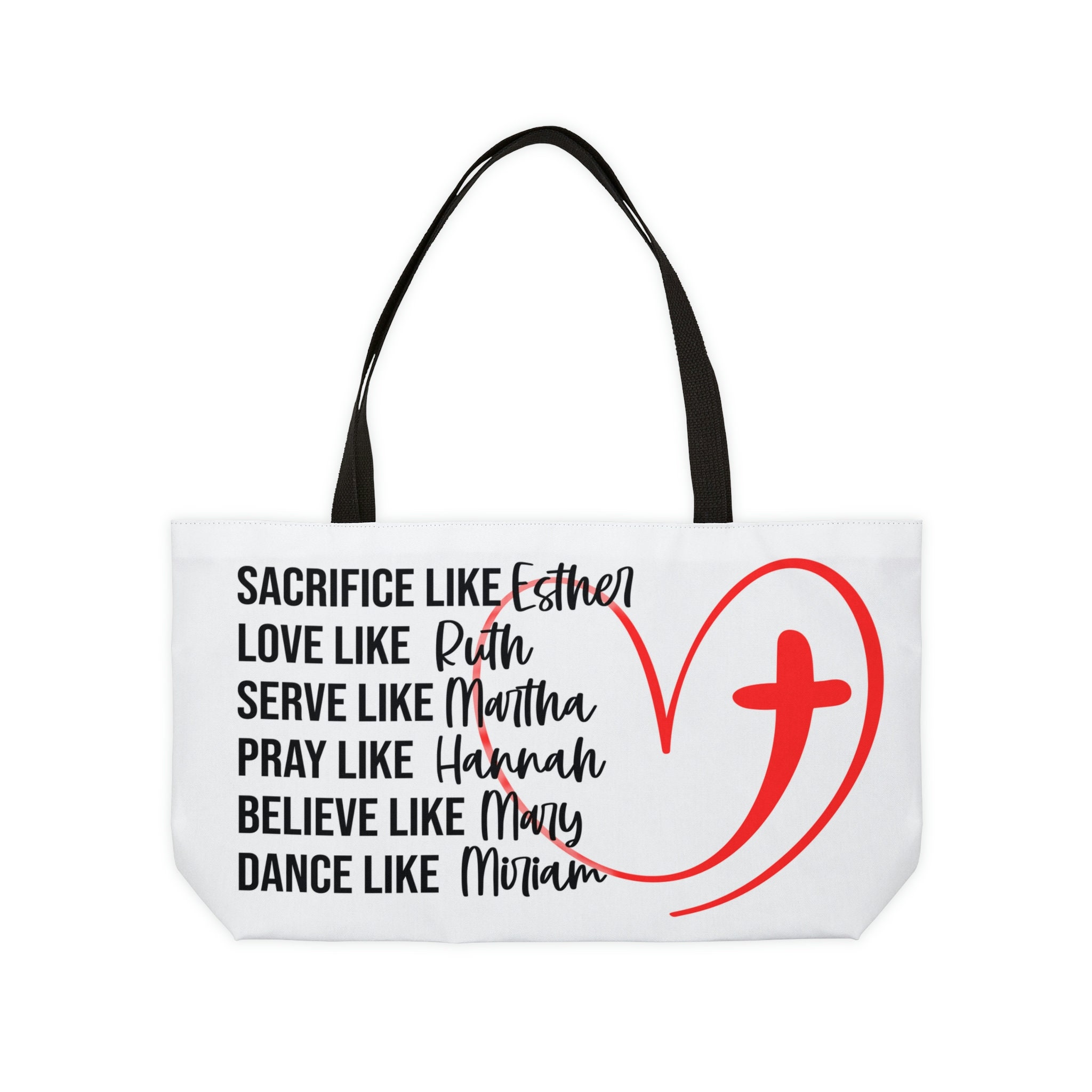 Sacrifice, Love, Serve, Pray, Believe, Dance Christian Tote Bag ...