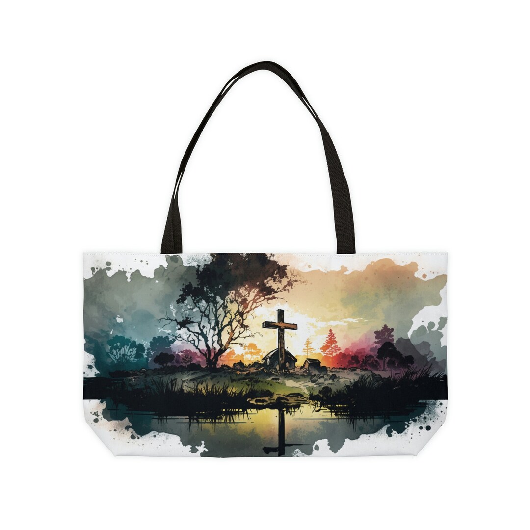 Inspirational Christian Cross Landscape, a Stunning Christian Tote Bag ...