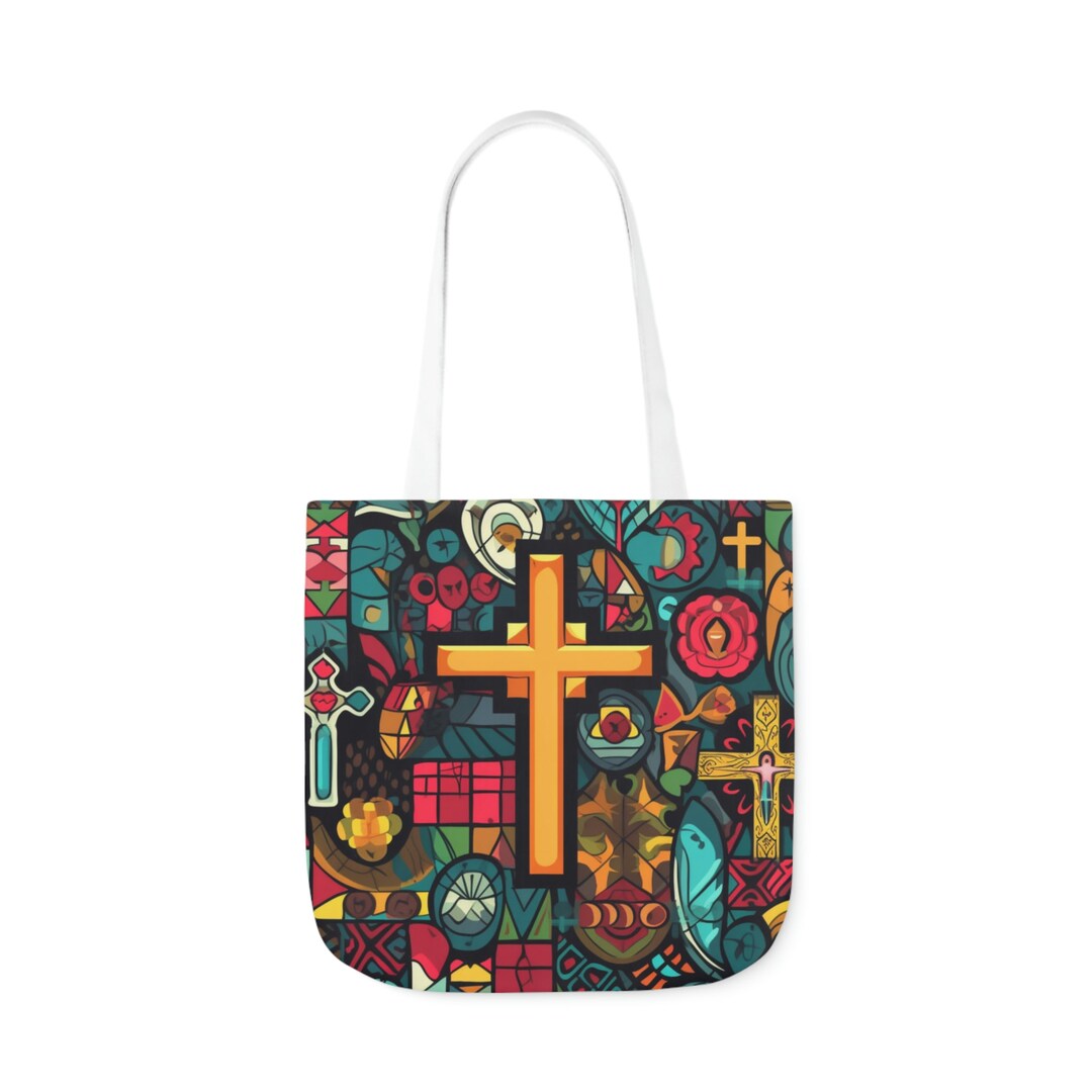 Stained Glass Sanctuary, a Stunning Christian Tote Bag, Perfect for ...