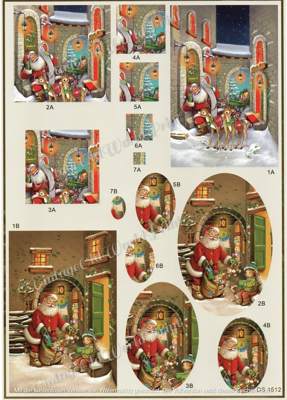 Decoupage Card Toppers