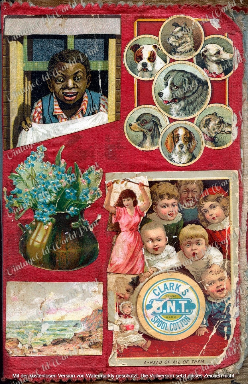 Printable VICTORIAN SCRAPBOOK Images 46 Pages, Victorian Lady Scrap ...