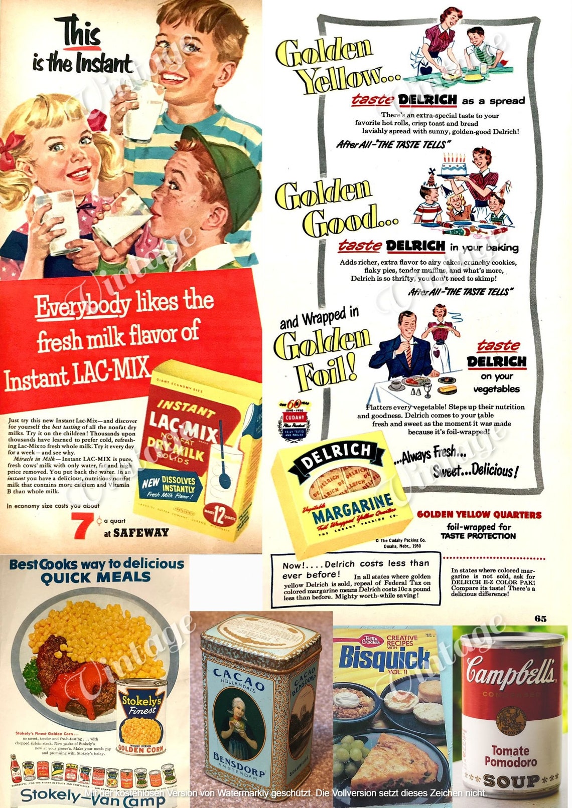 Vintage Food Snack Nostalgia Advertising, Retro Candy Ads, Vintage ...