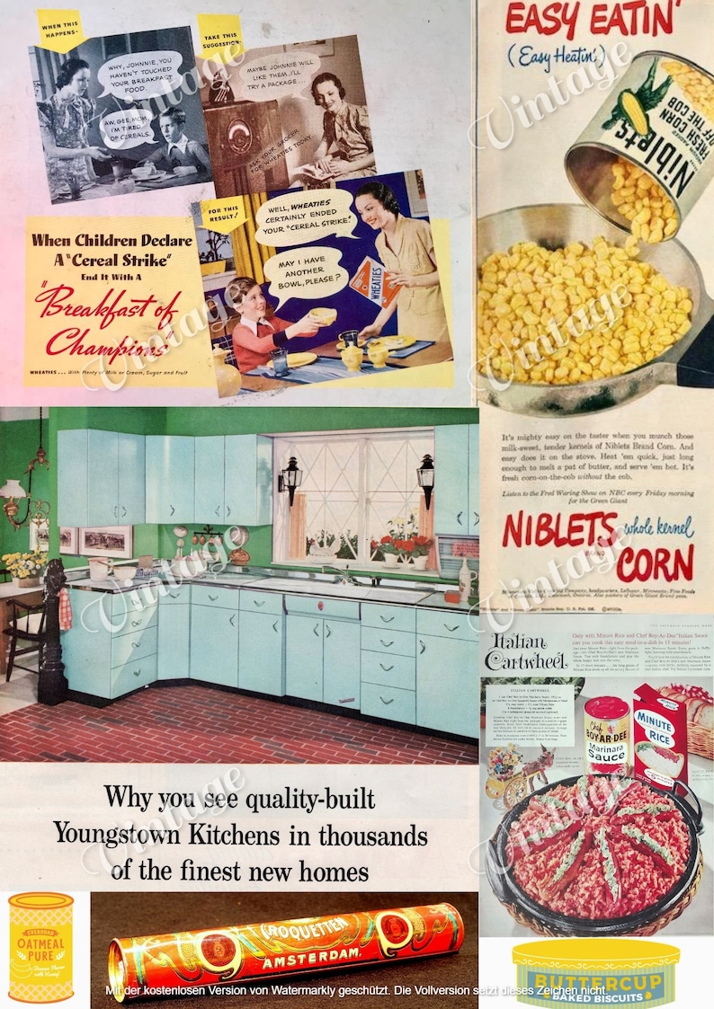 Vintage Food Snack Nostalgia Advertising, Retro Candy Ads, Vintage ...
