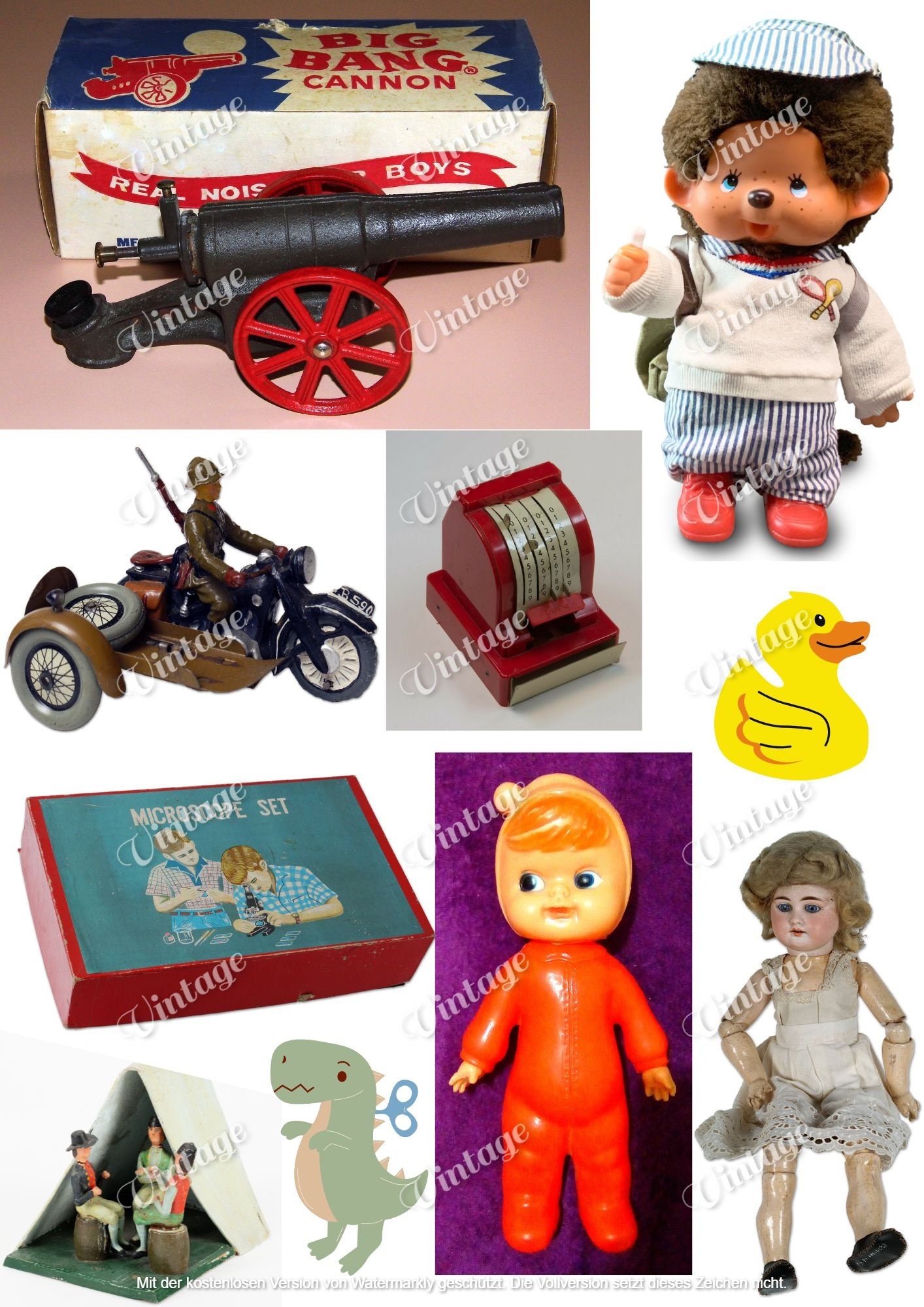 Vintage Toys Nostalgia Advertising, Digital Ephemera Clip-art Images ...