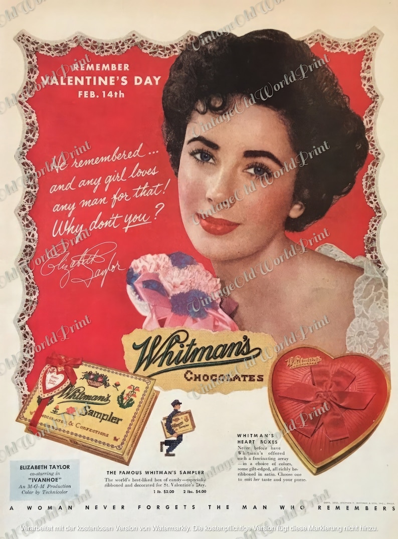 Chocolate Vintage Food Ads, Old Magazine Ads Illustrations, Printable ...