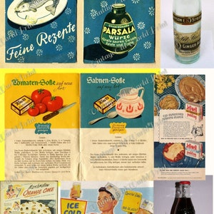 40 Images Vintage Food Advertising, Kitchen Digital Clip-art Images ...