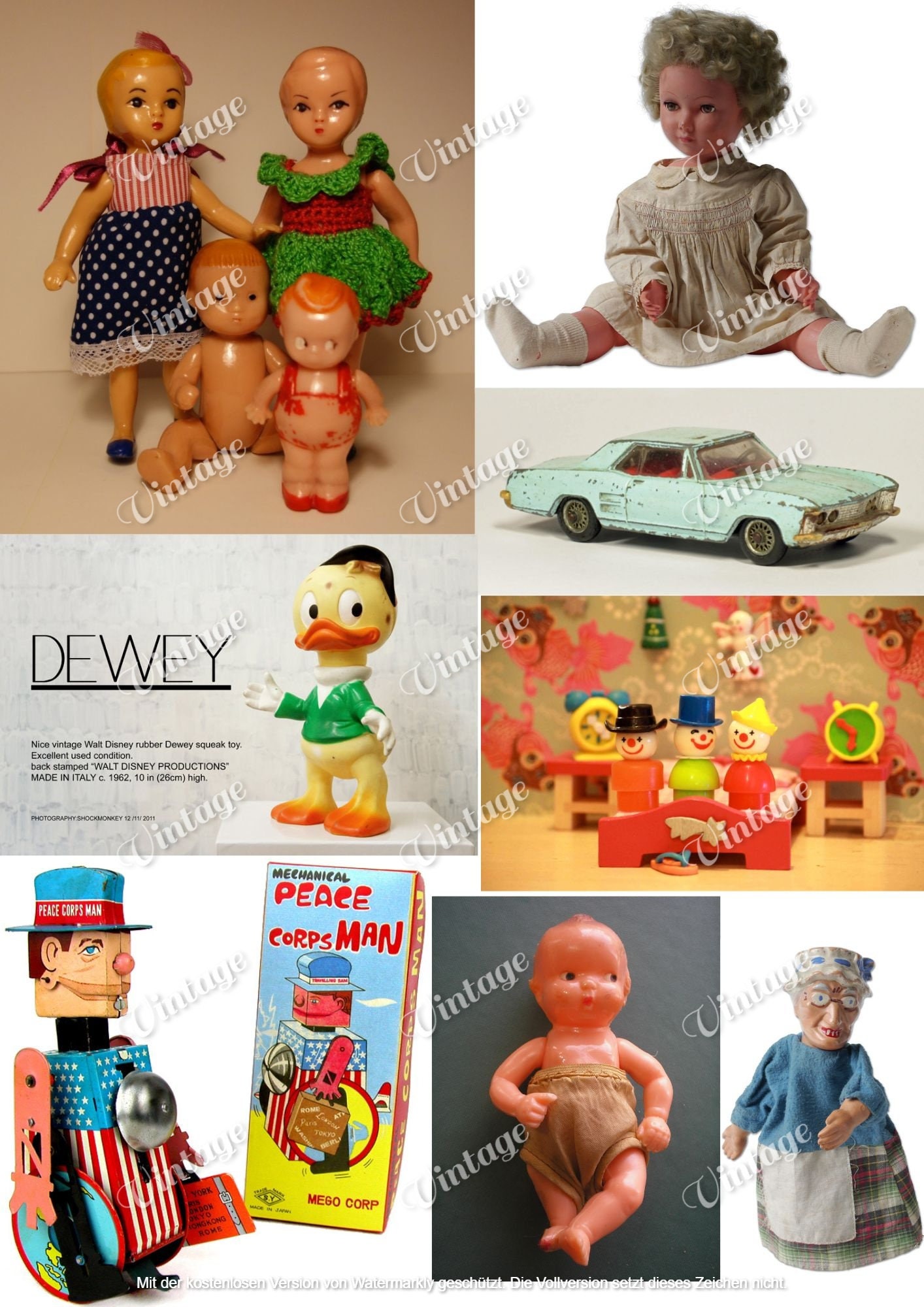 Vintage Toys Nostalgia Advertising, Digital Ephemera Clip-art Images ...