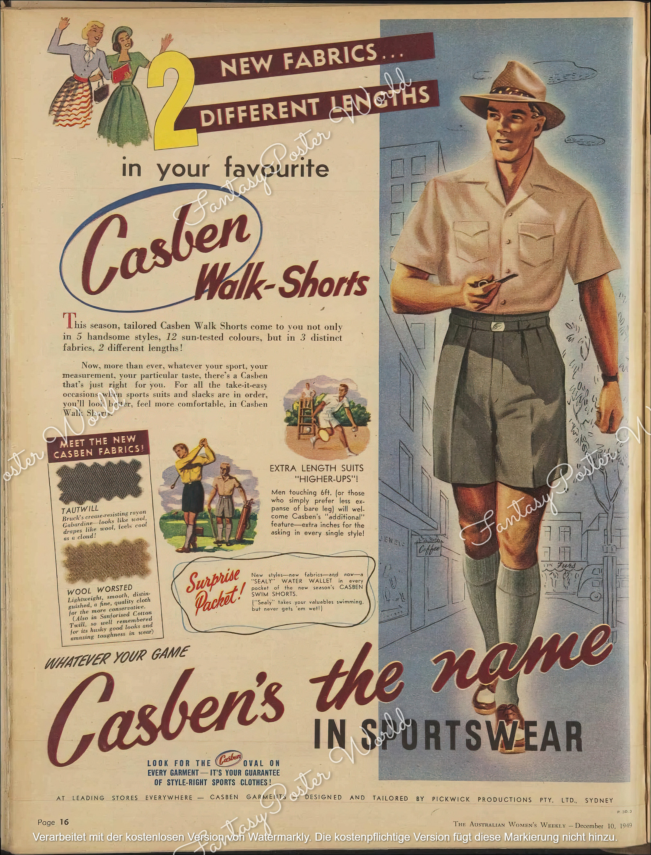 1940s Vintage Magazine Ads / Artwork Illustrations Men & Women Retro Digital Collection ...