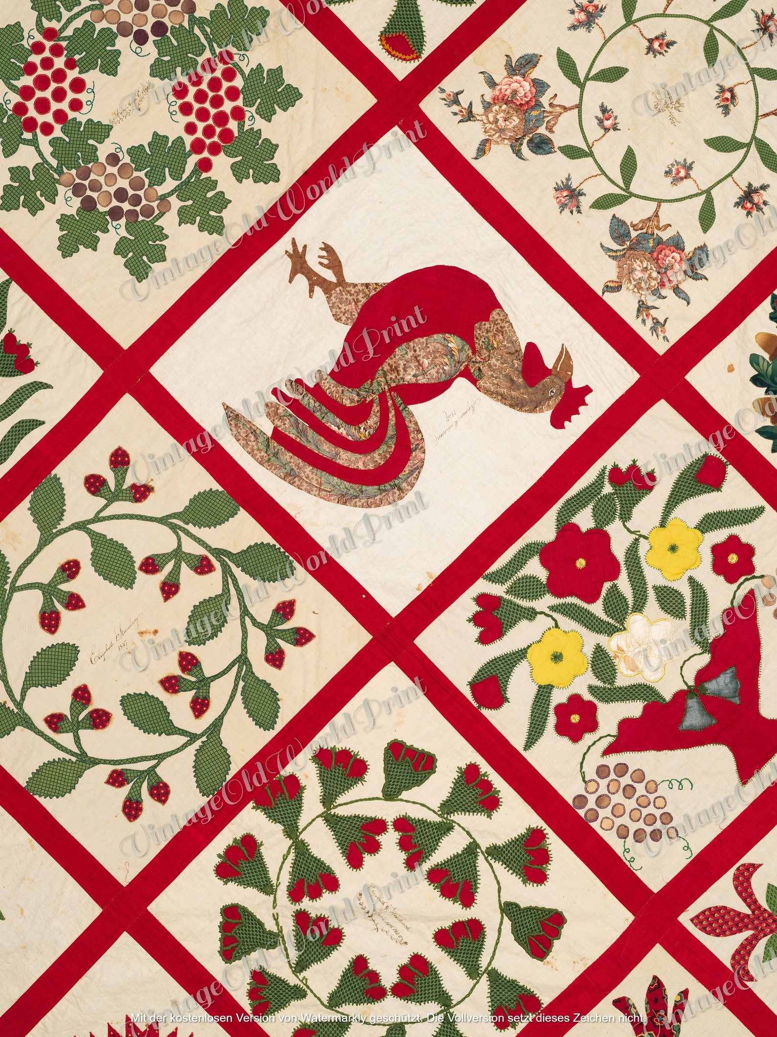 Baltimore Quilt 1845 / 19 Quilt Blocks (does Not Include Pattern ...
