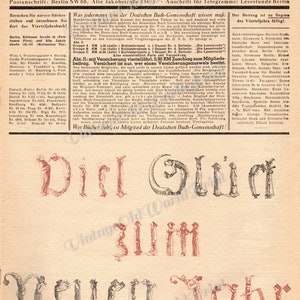 Old German Text, Vintage Magazine Pages 1935 Germany, Scrapbooking ...