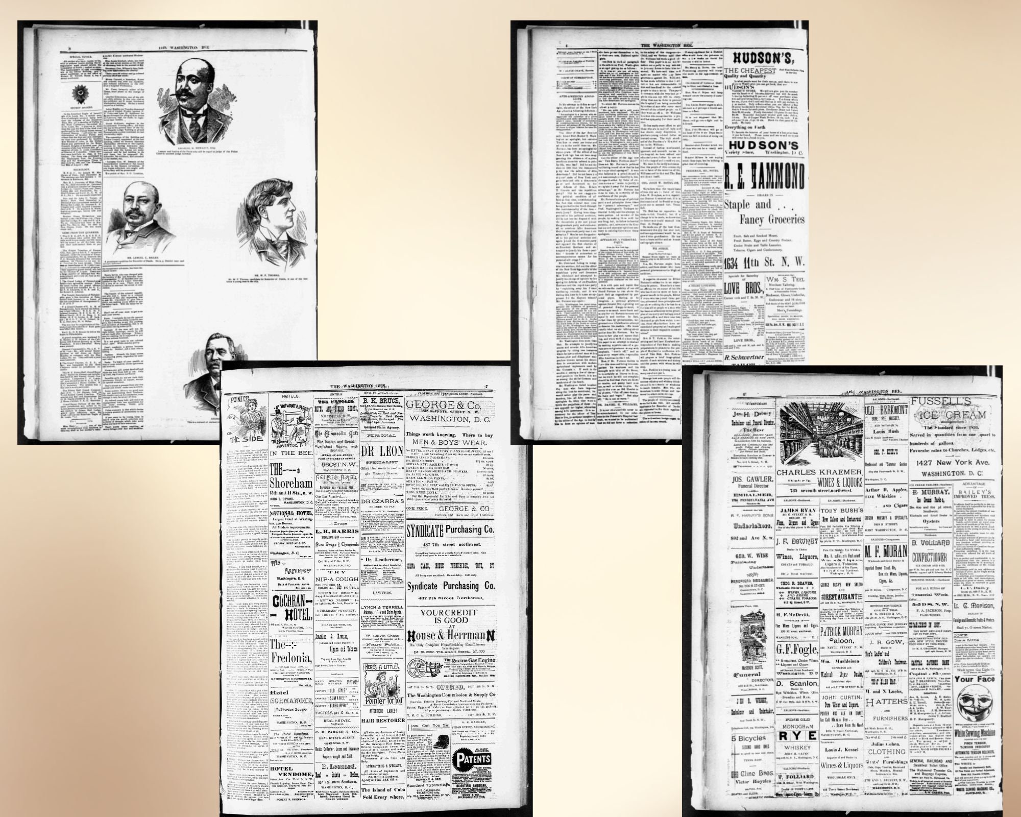Vintage Washington Newspaper Magazine Download 8 Sheets 1897 Rare ...