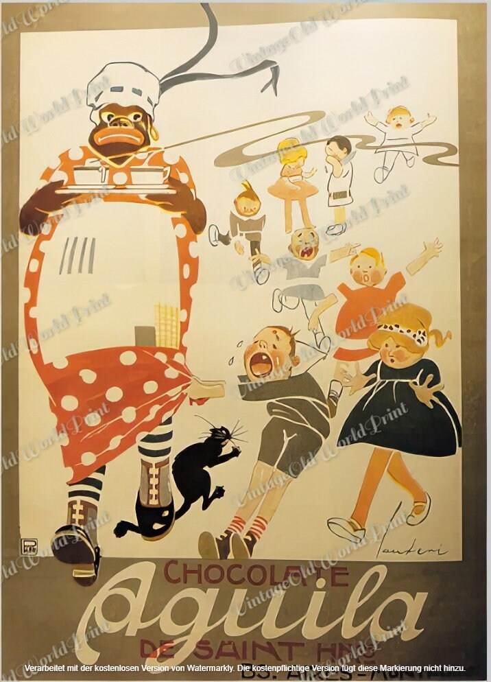 Chocolate Vintage Food Ads, Old Magazine Ads Illustrations, Printable ...