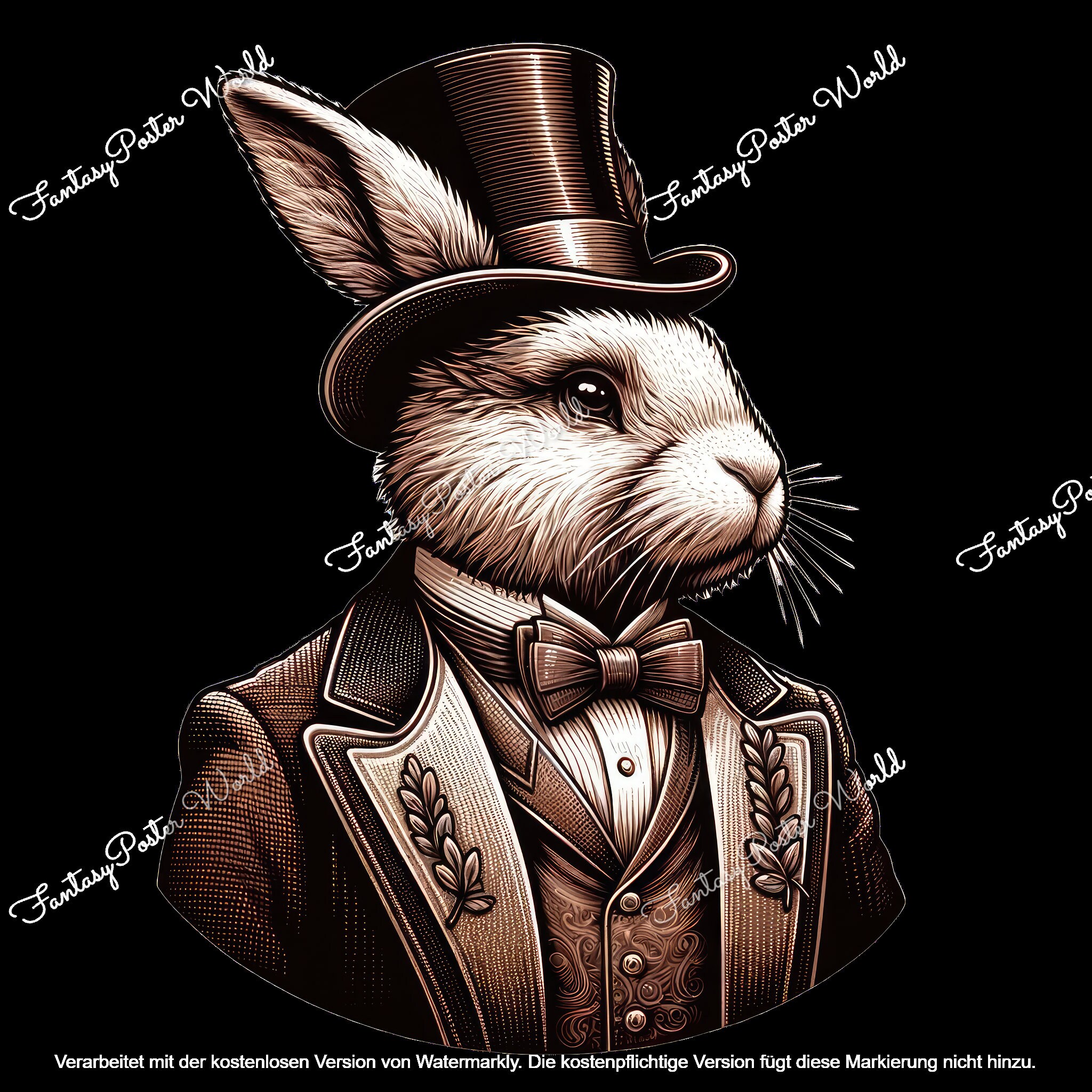 Easter Victorian Bunnies Clipart Digital, Printable Vintage Rabbit Clip ...