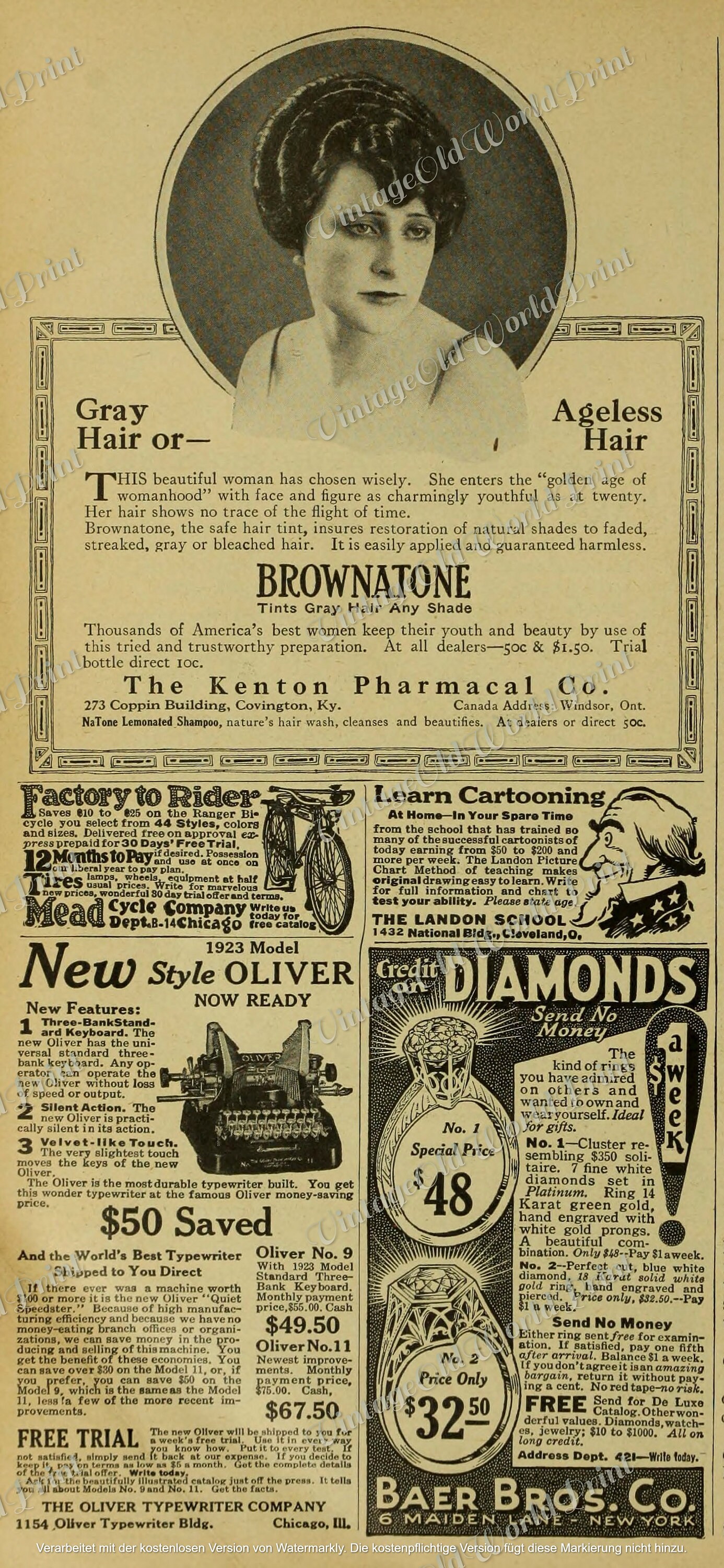 Antique Newspaper Printable Journal Illustration Ads 55 Files - Etsy