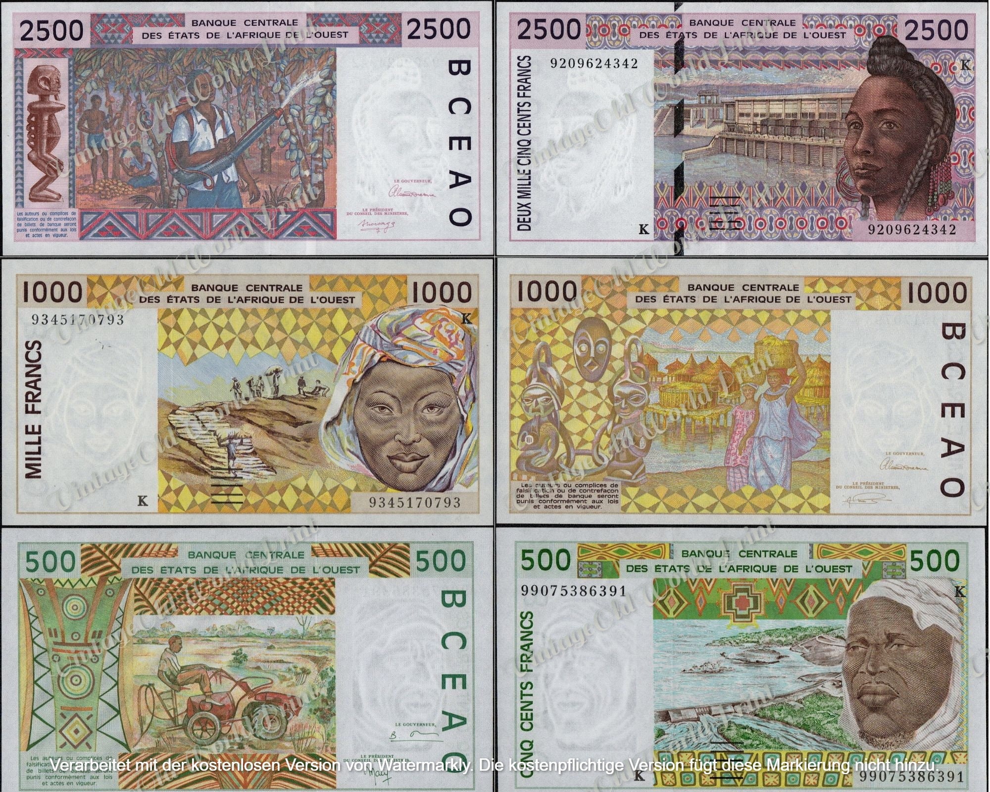 African Vintage Money 46 Files Digital JPG Format , Clip-art Images ...