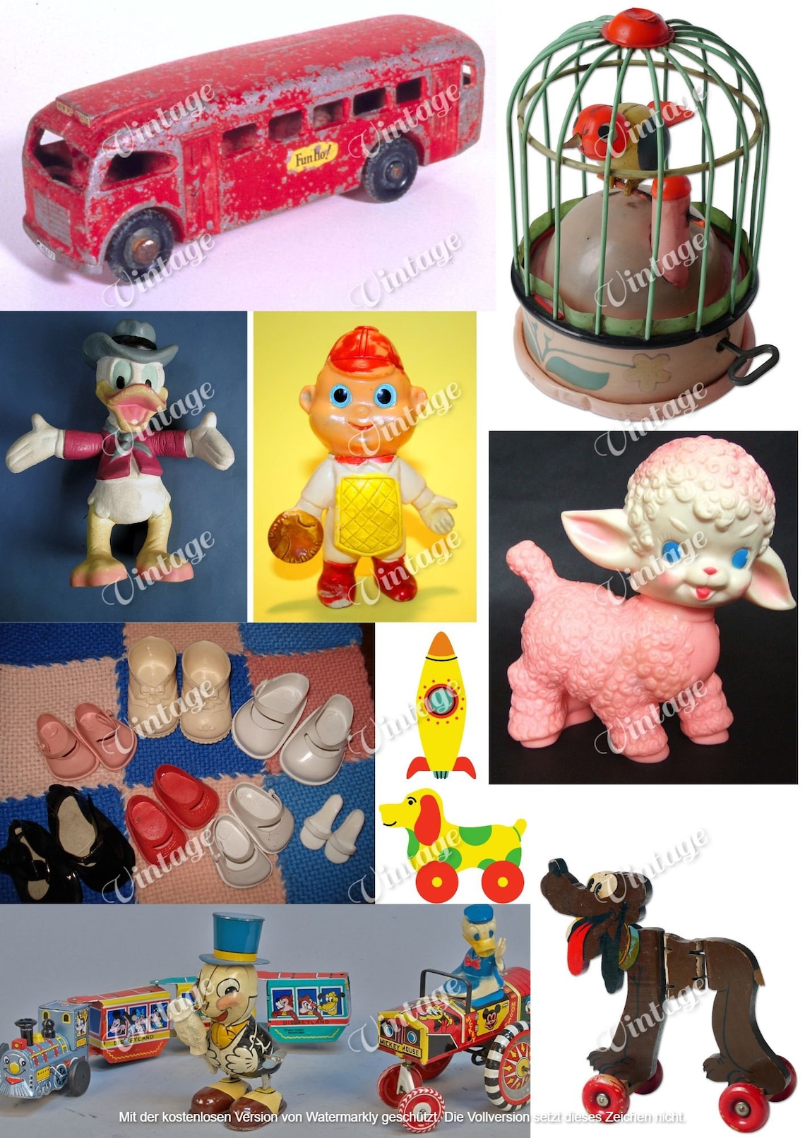 Vintage Toys Nostalgia Advertising, Digital Ephemera Clip-art Images ...