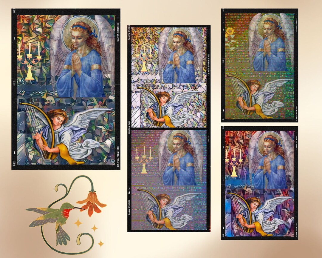 10 Images Vintage Angel Art Print Old Vintage Page Old Text - Etsy