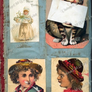 Printable VICTORIAN SCRAPBOOK Images 46 Pages, Victorian Lady Scrap ...