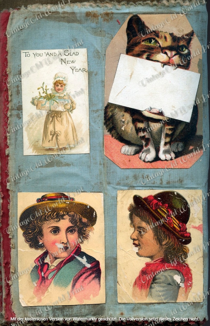 Printable VICTORIAN SCRAPBOOK Images 46 Pages, Victorian Lady Scrap Junk Journal Ephemera ...