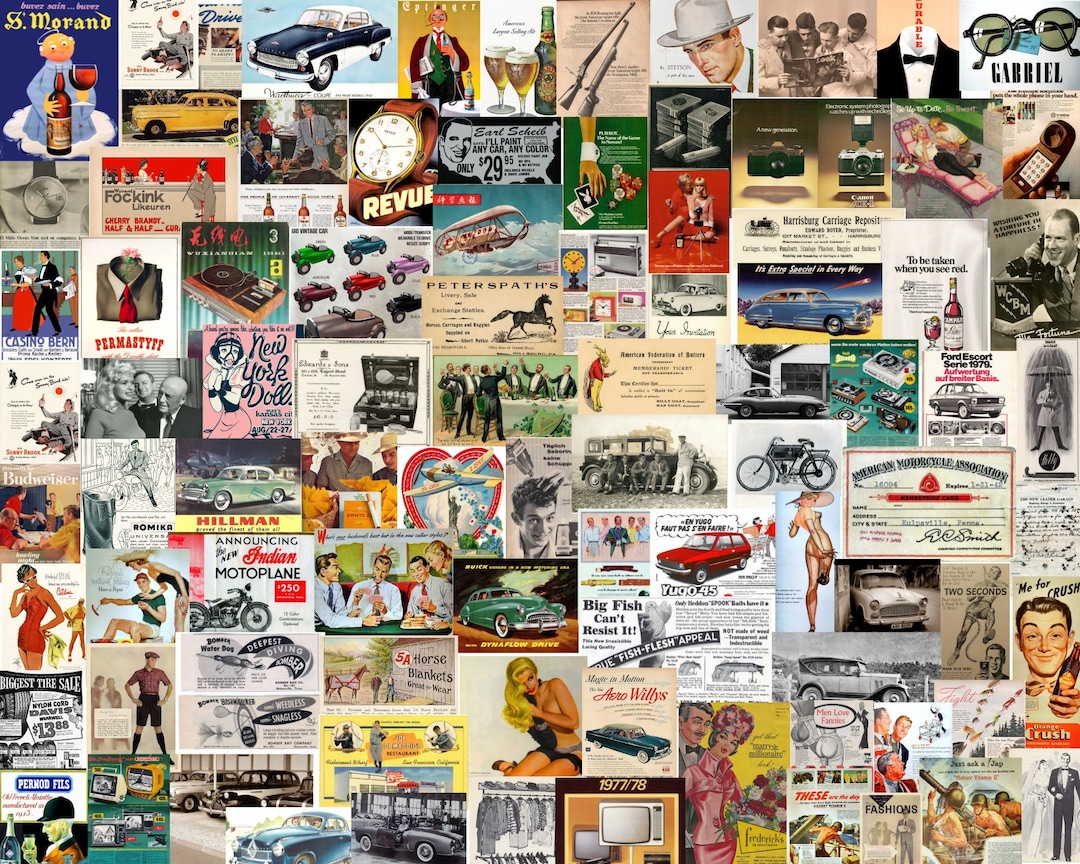 Printable Vintage Magazine Ads Everything a Man Loves, Retro Images ...