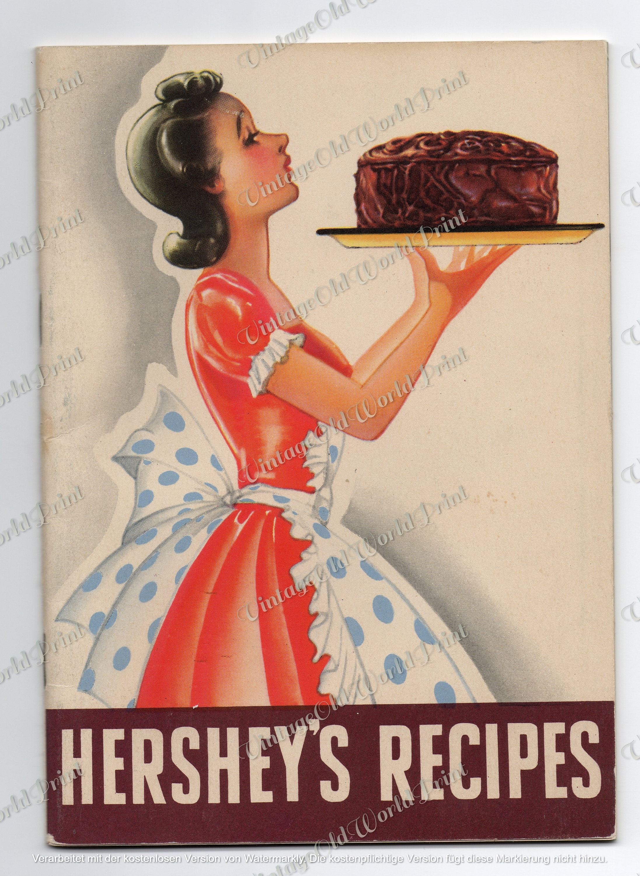 Vintage Kitchen Cake Baking Advertising, Retro Cooking Recipes, Dessert ...