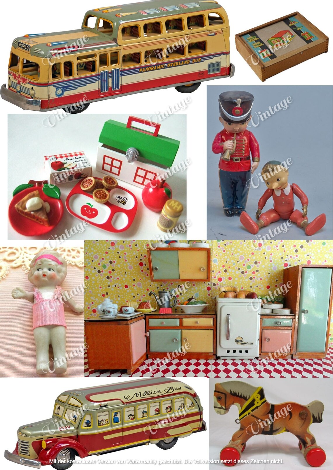 Vintage Toys Nostalgia Advertising, Digital Ephemera Clip-art Images ...