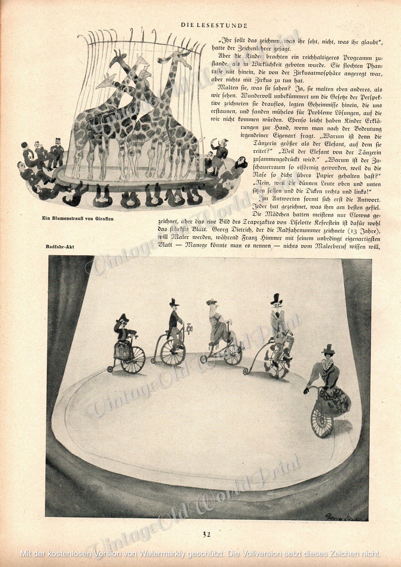 Old German Text, Vintage Magazine Pages 1935 Germany, Scrapbooking ...