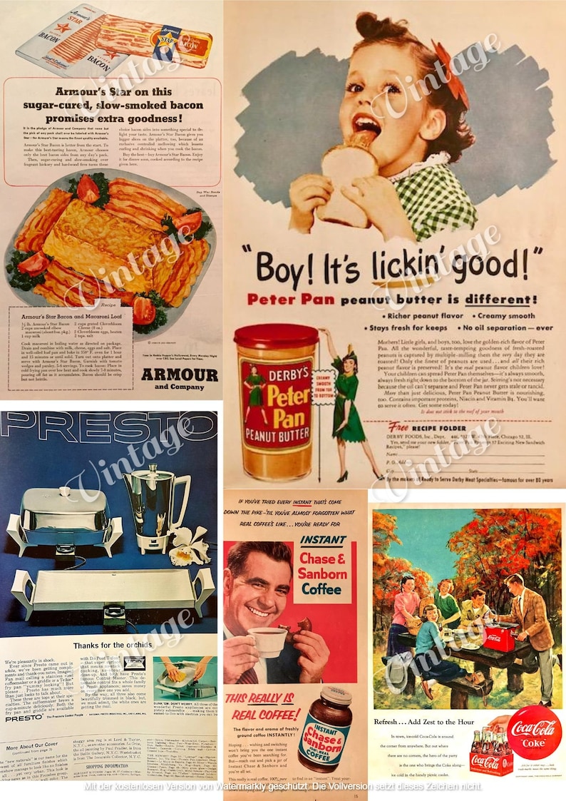 Vintage Food Snack Nostalgia Advertising, Retro Candy Ads, Vintage ...