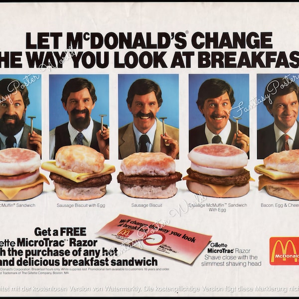 Mcdonalds Poster - Etsy