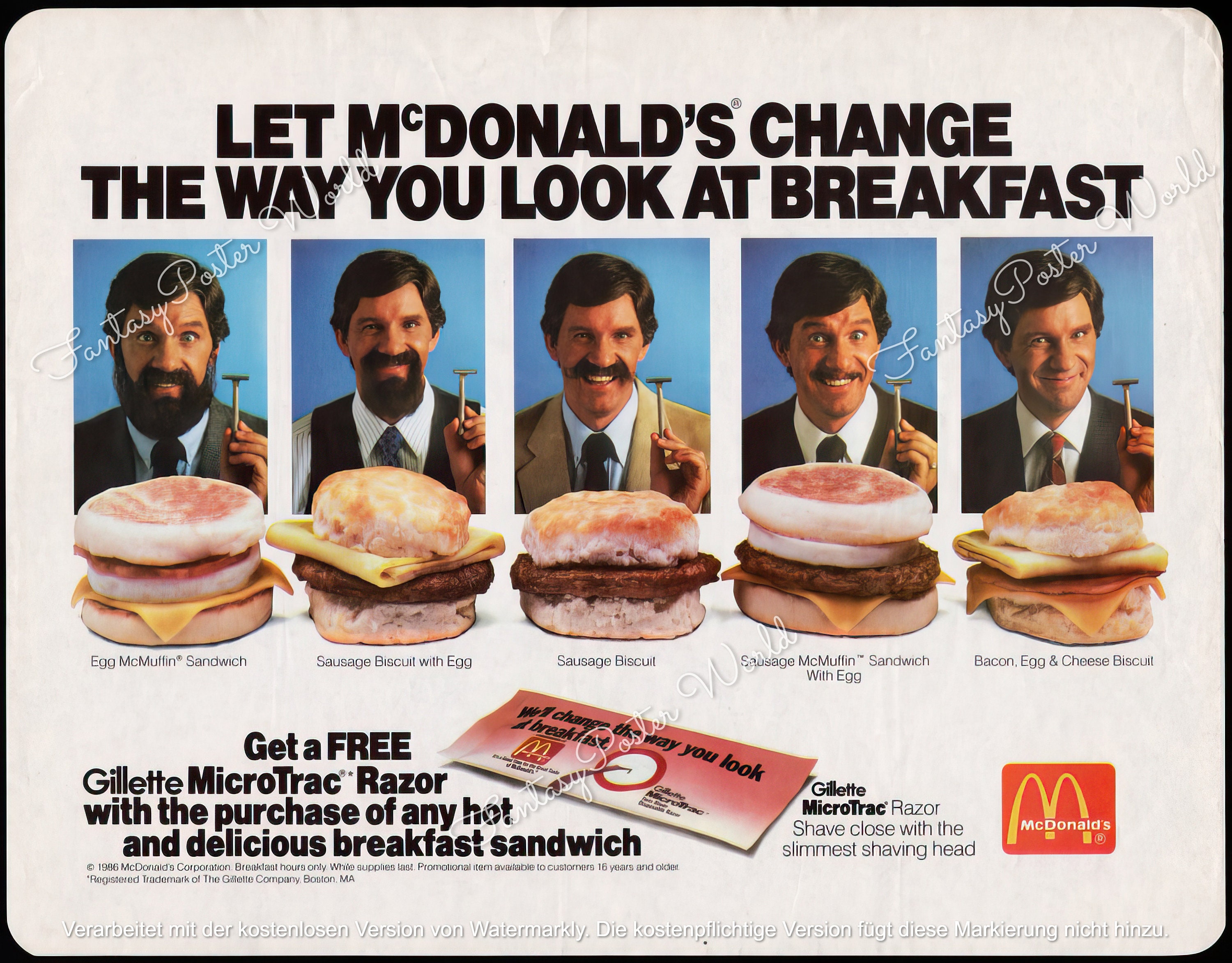 Advertisement Posters Mcdonalds