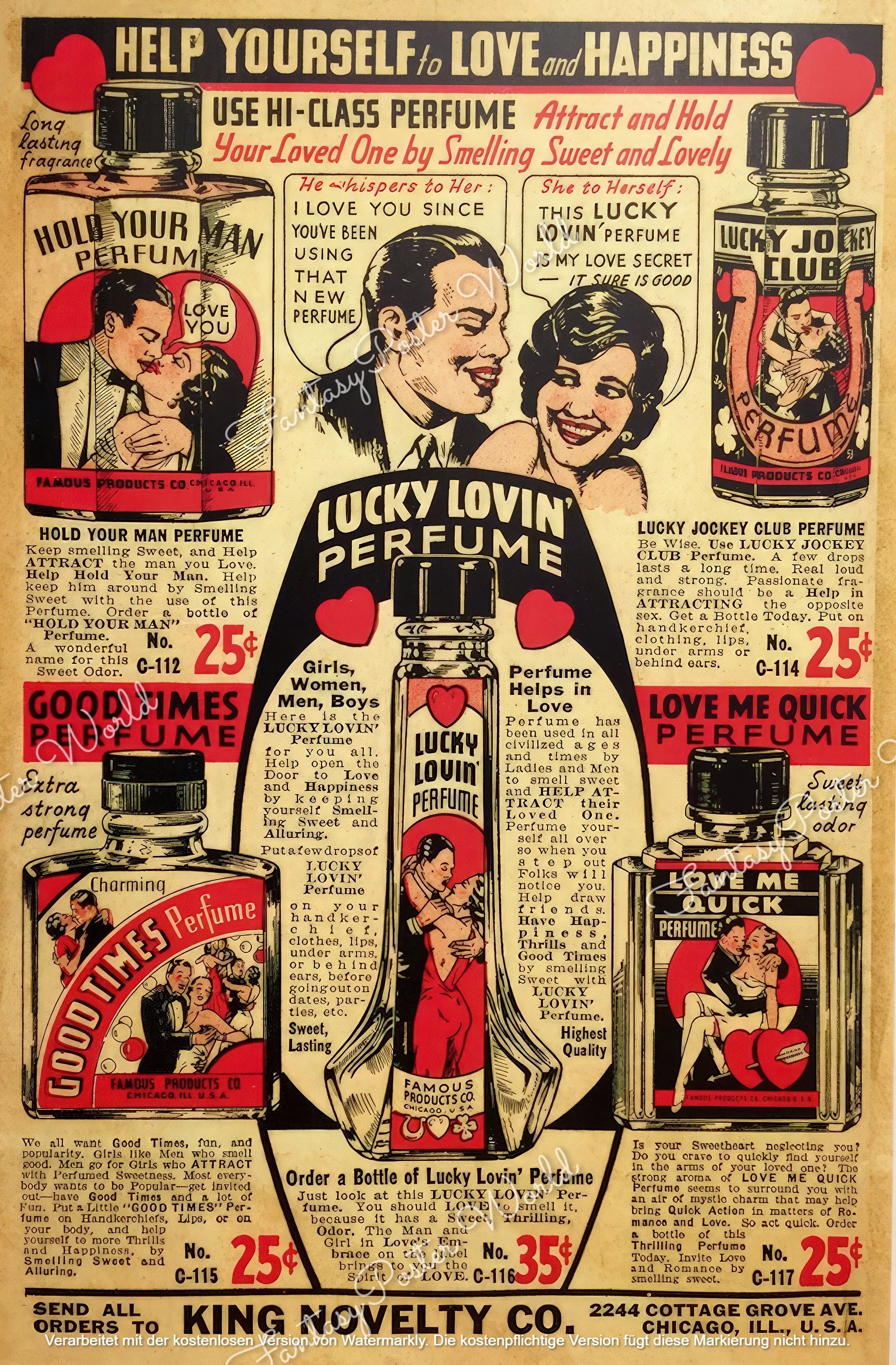 All About Love Vintage Magazine Ads / Artwork Illustrations Men & Women ...