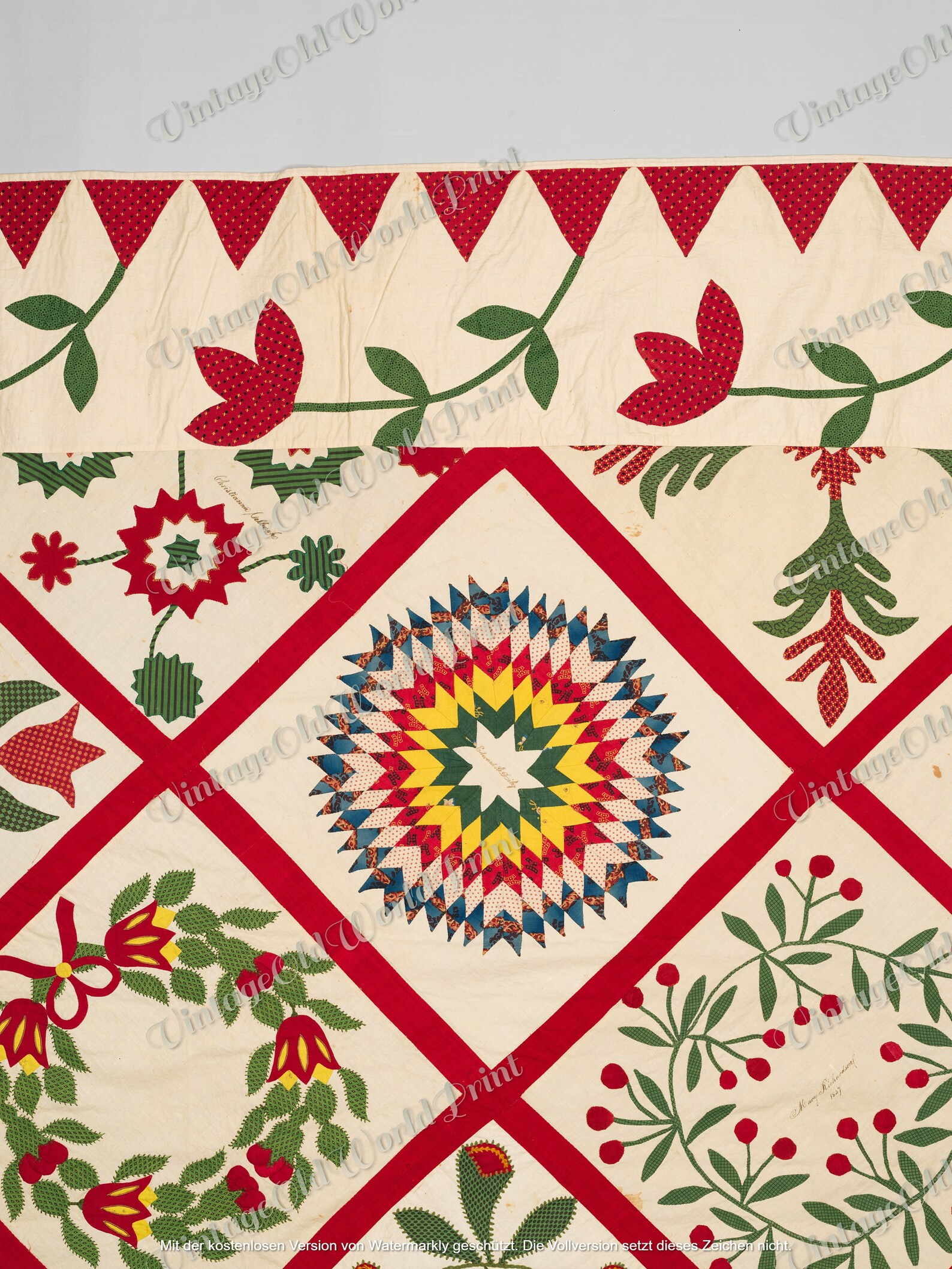 Baltimore Quilt 1845 / 19 Quilt Blocks (does Not Include Pattern ...