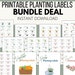 Printable Garden Labels, Vegetable Labels, Vegetable Stickers, Flower ...