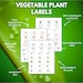 Stickers for Vegetable Plant Markers Printable Plant Labels - Etsy