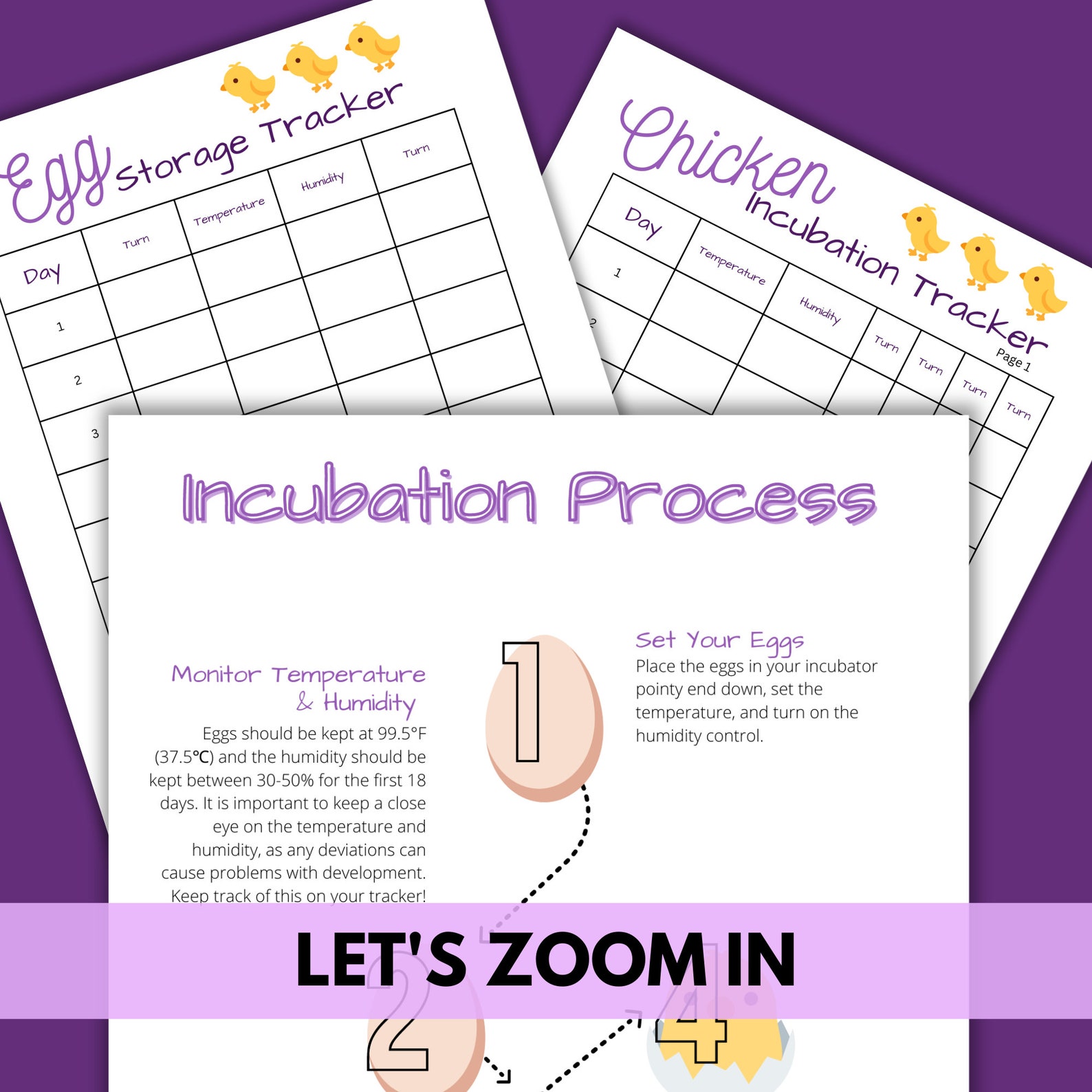 Chicken Incubation Journal, Printable Hatching Tracker, Backyard Flock ...