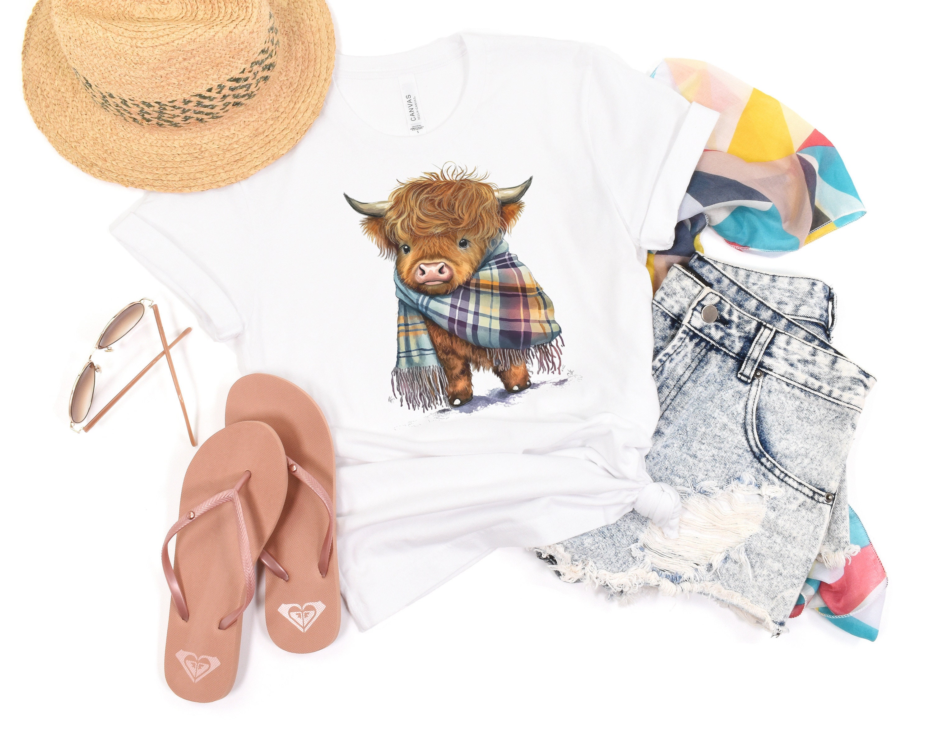 Highland Cow Shirt, Western Shirt, Country Shirt, Cow T-shirt, Farm ...