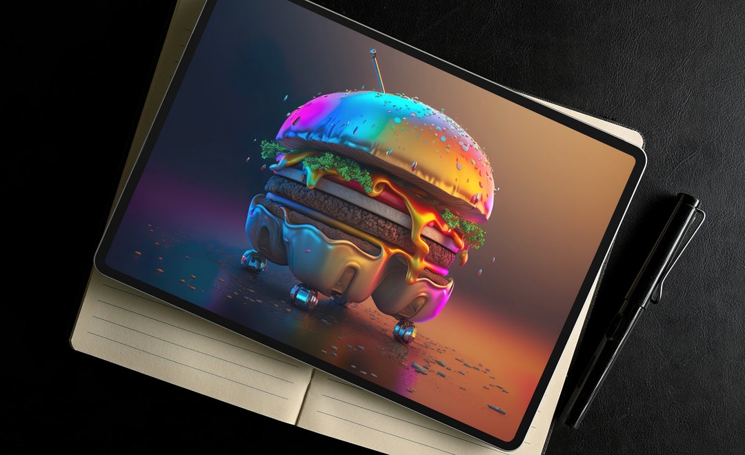 Abstract Burger Ai Art Digital Download Künstliche - Etsy