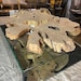 Glass Coffee Table With Tree Stump - Etsy
