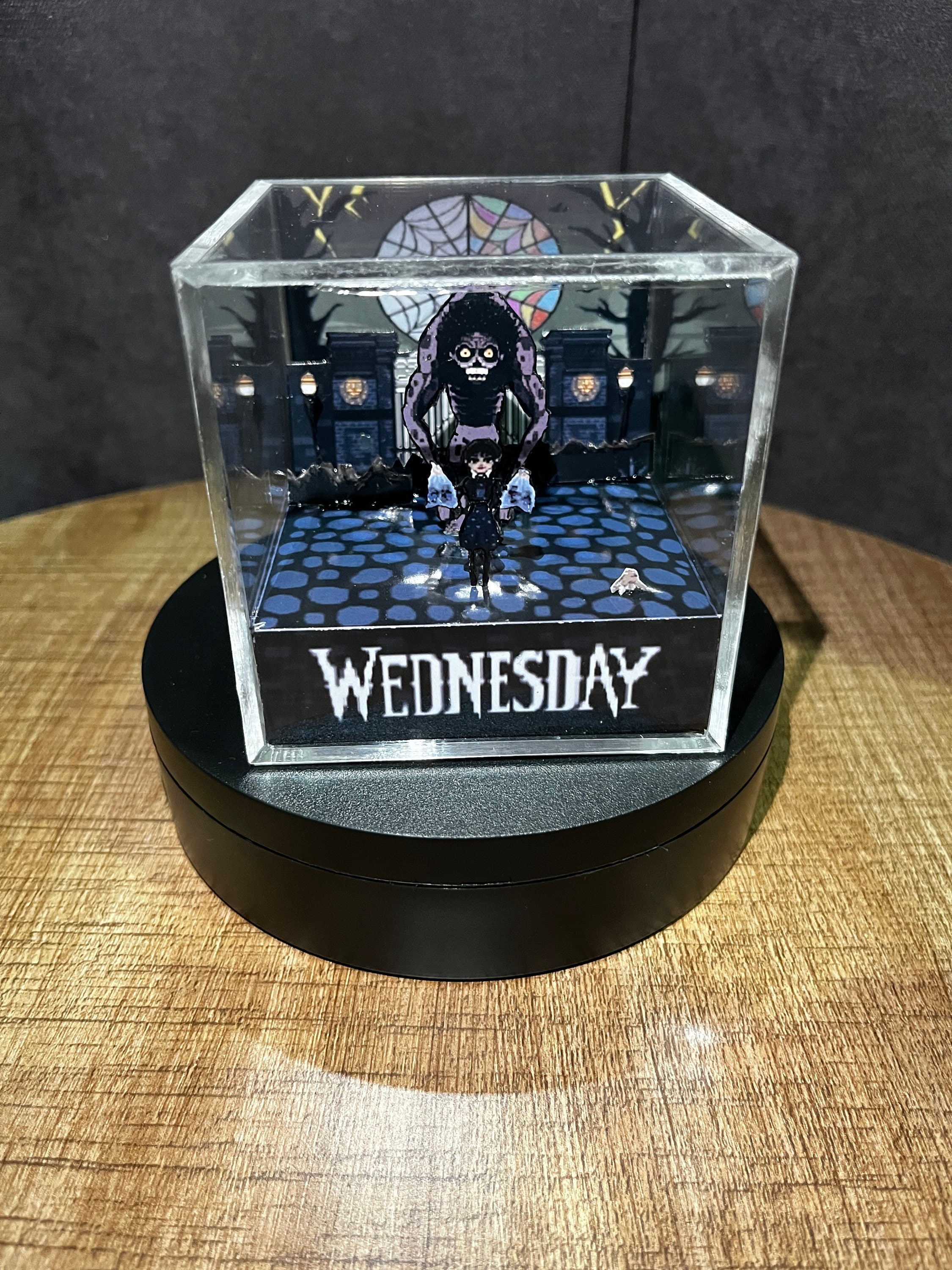 Wednesday Addams Diorama Cube Nevermore Academy - Etsy