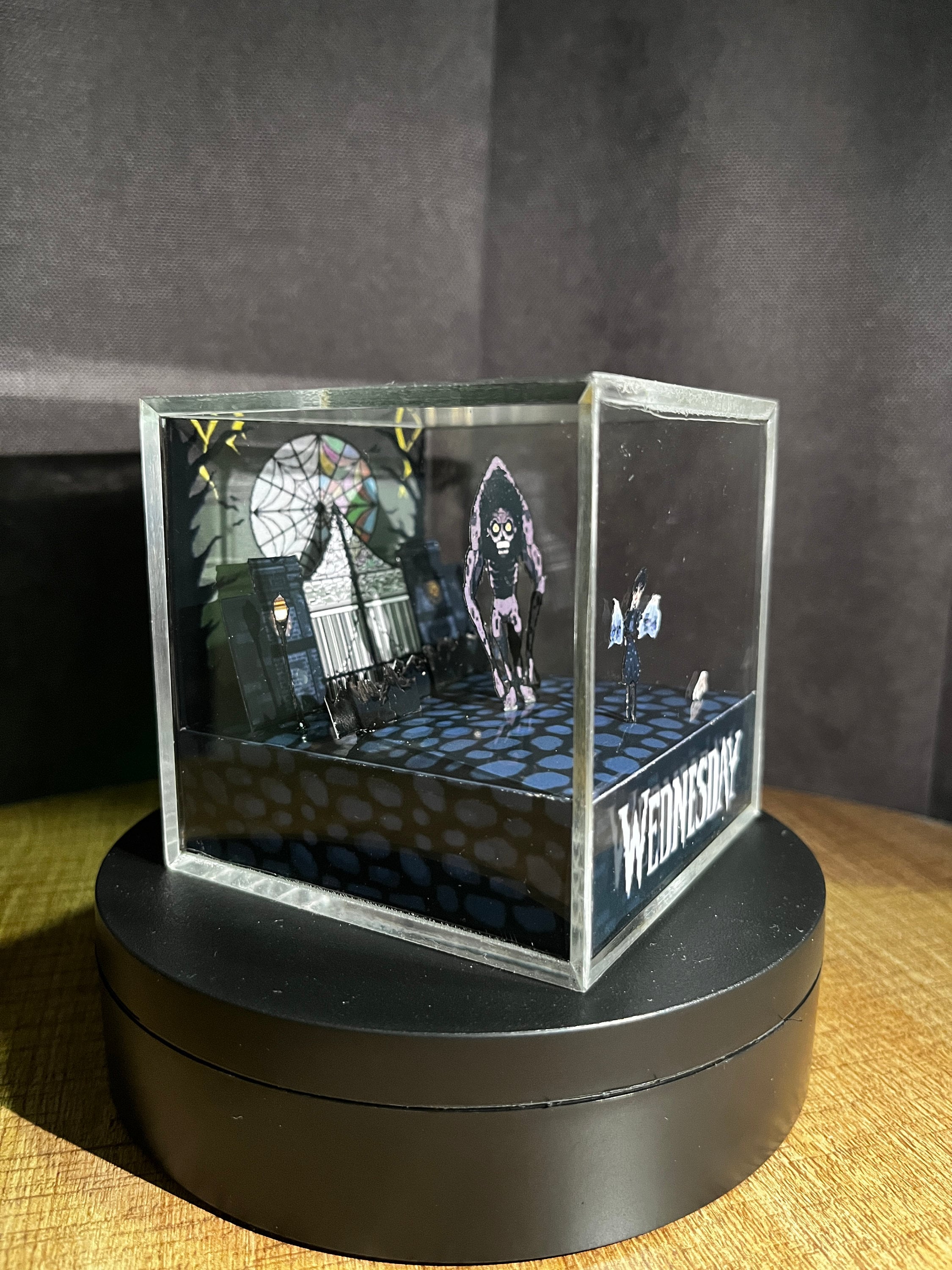 Wednesday Addams Diorama Cube Nevermore Academy - Etsy