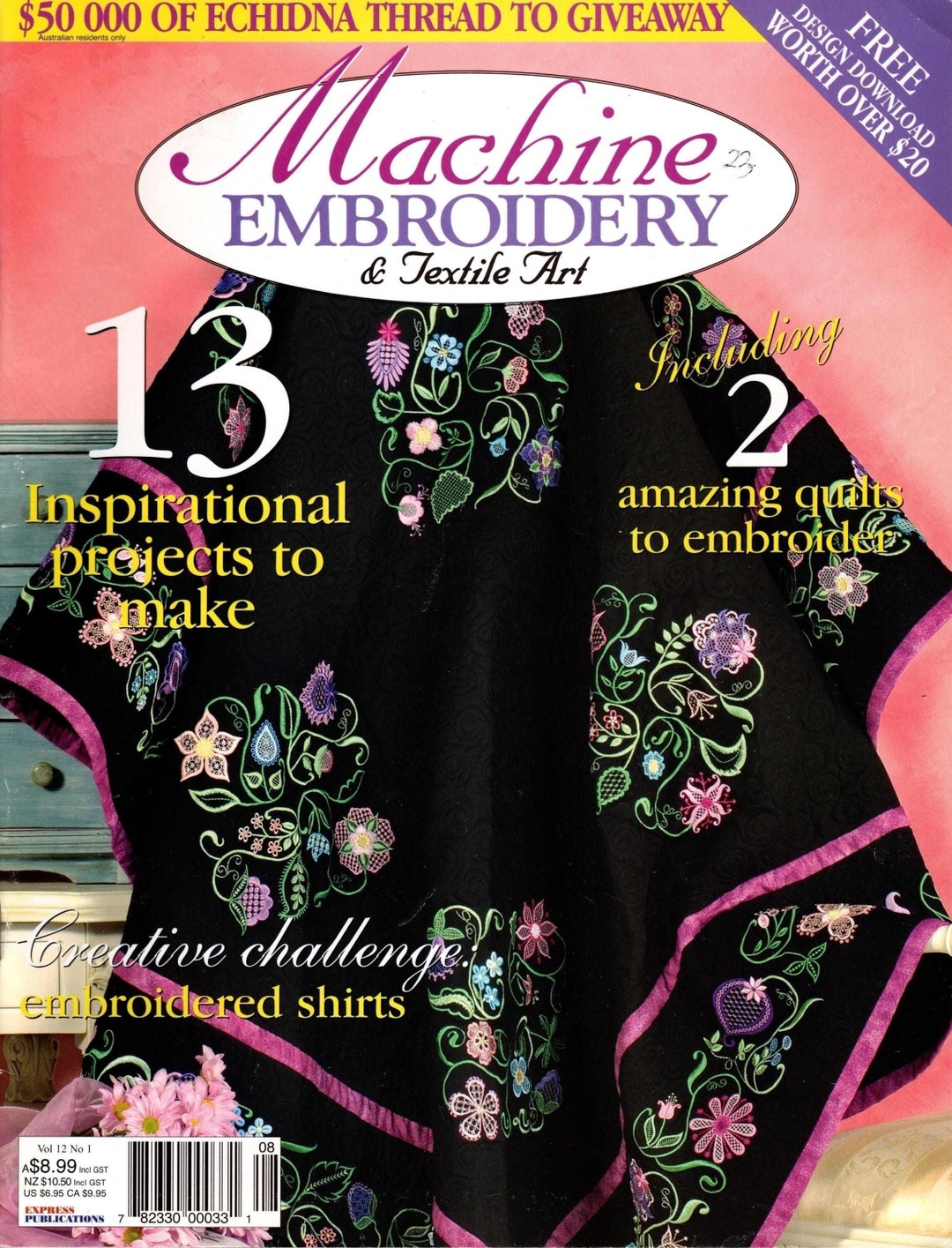 Vintage Machine Embroidery & Textile Art 2005, Craft Magazine ...
