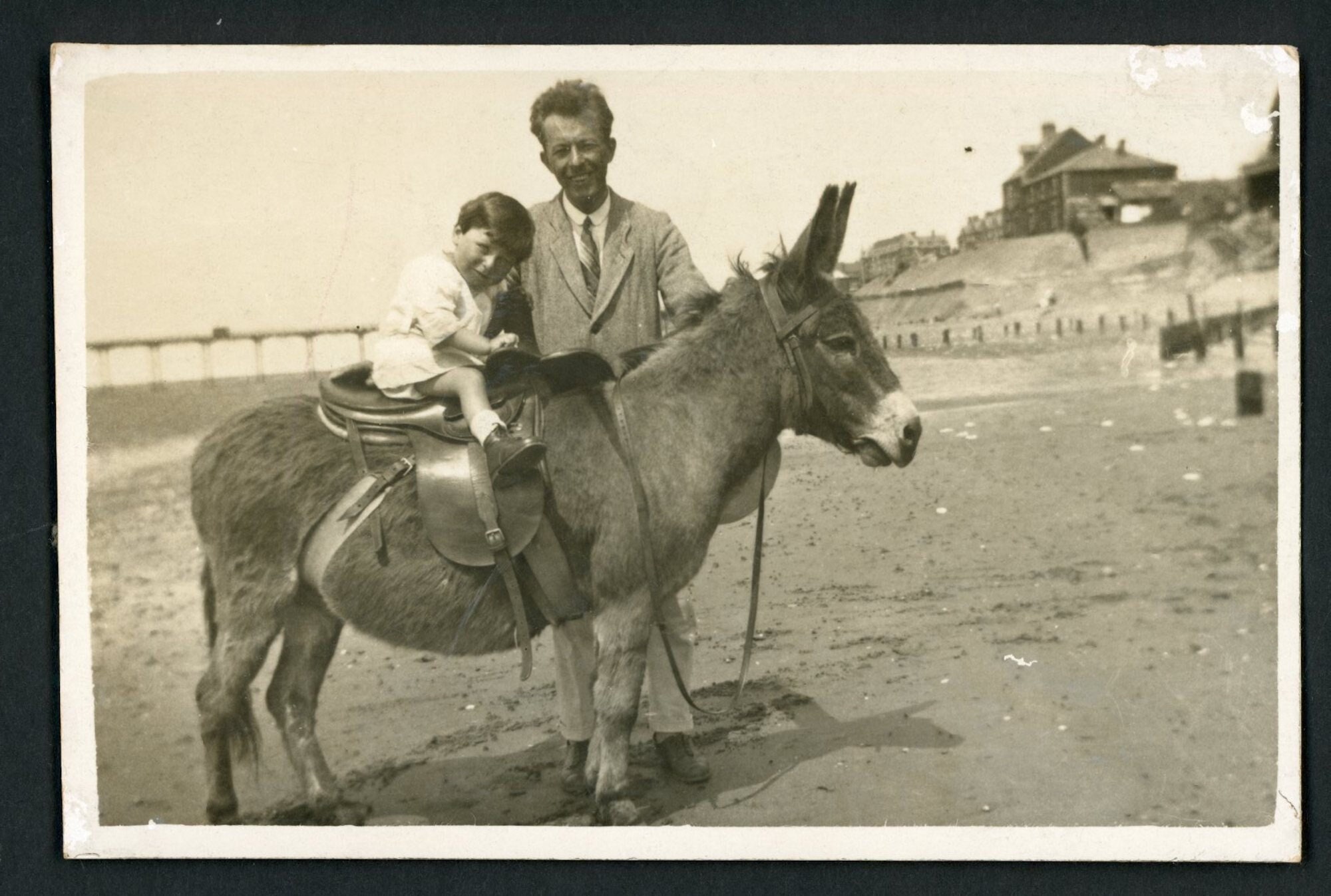 Donkey Ride on the Beach Father and Son on Burro Original - Etsy Canada