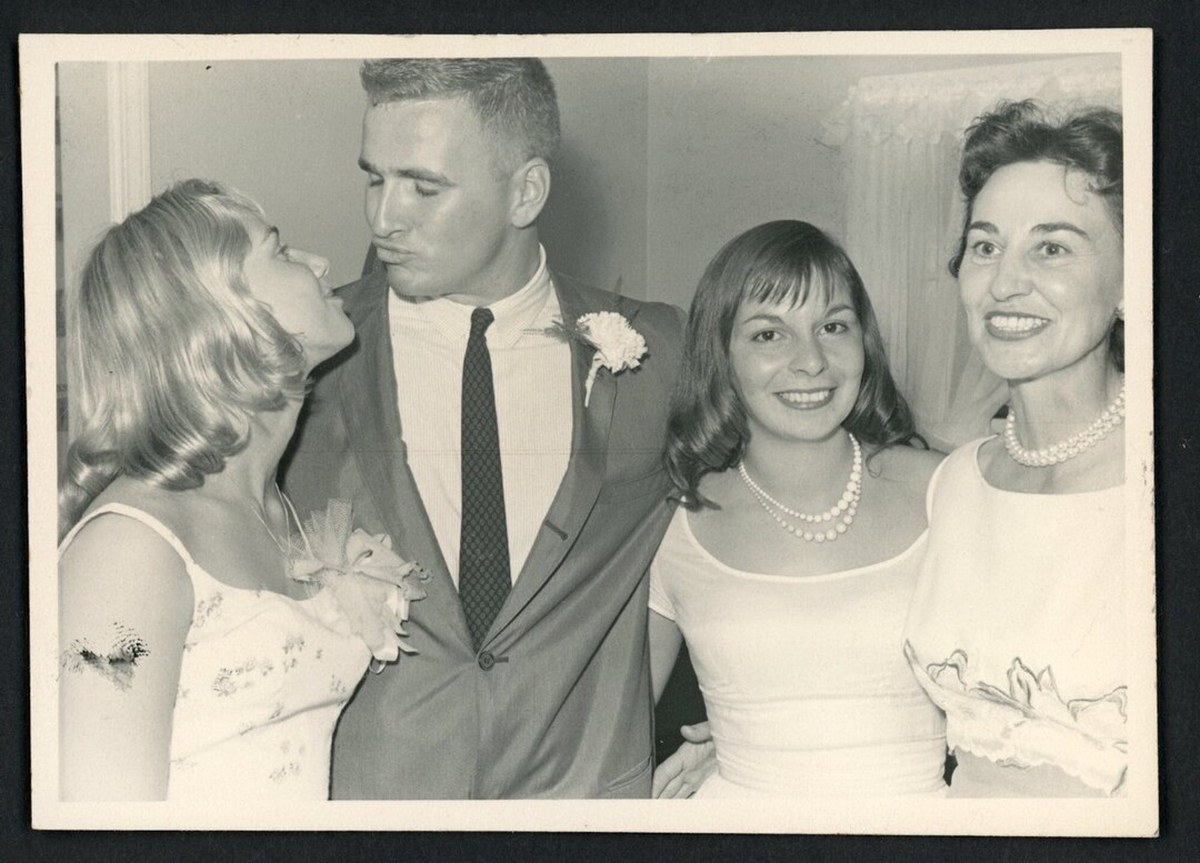 Affectionate Friends Vintage Photo Snapshot 1950s Mid Century Man ...