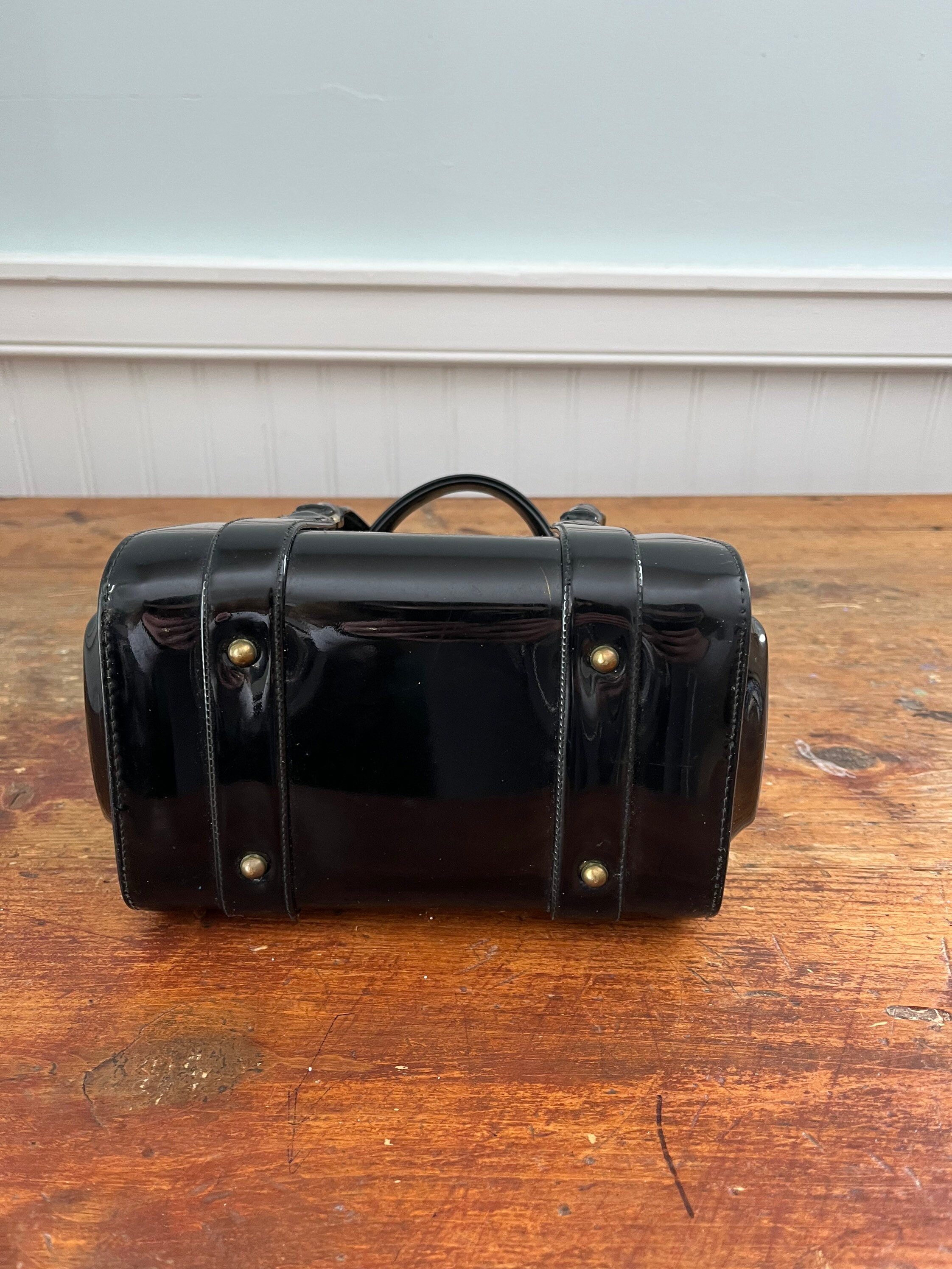Lewis Vintage 50s Patent Leather Mini Handbag - Etsy