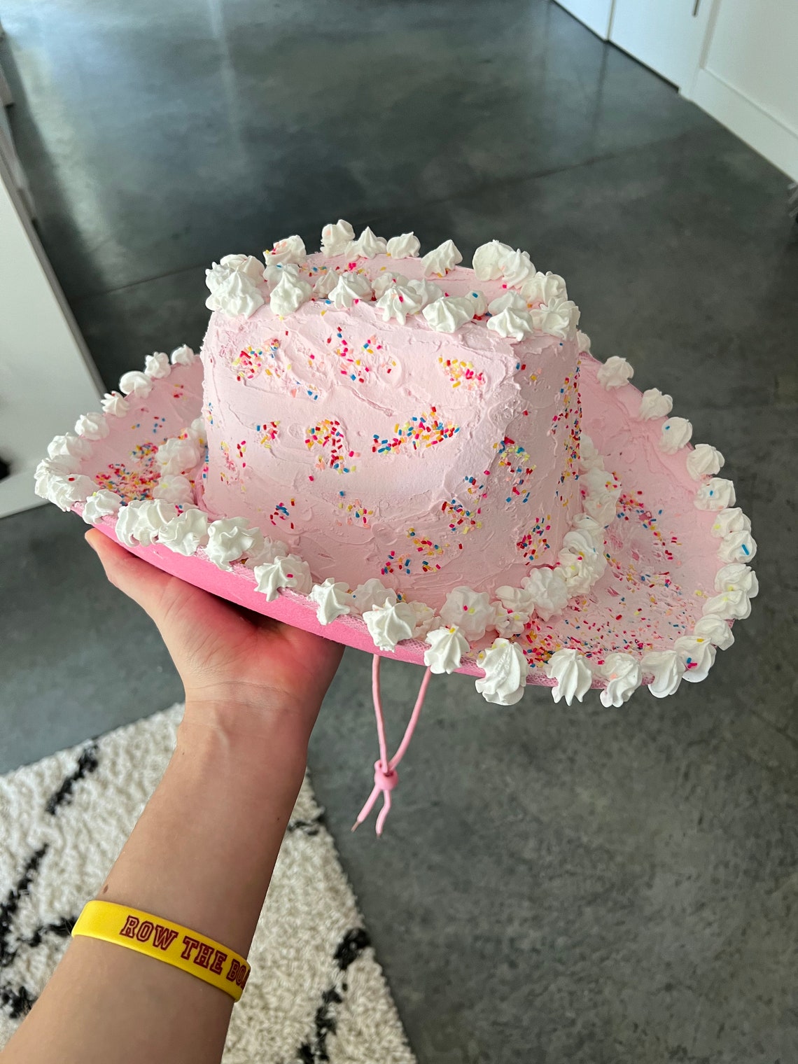 DIY KIT: Birthday Cake Cowboy Hat With Frosting and Sprinkles - Etsy