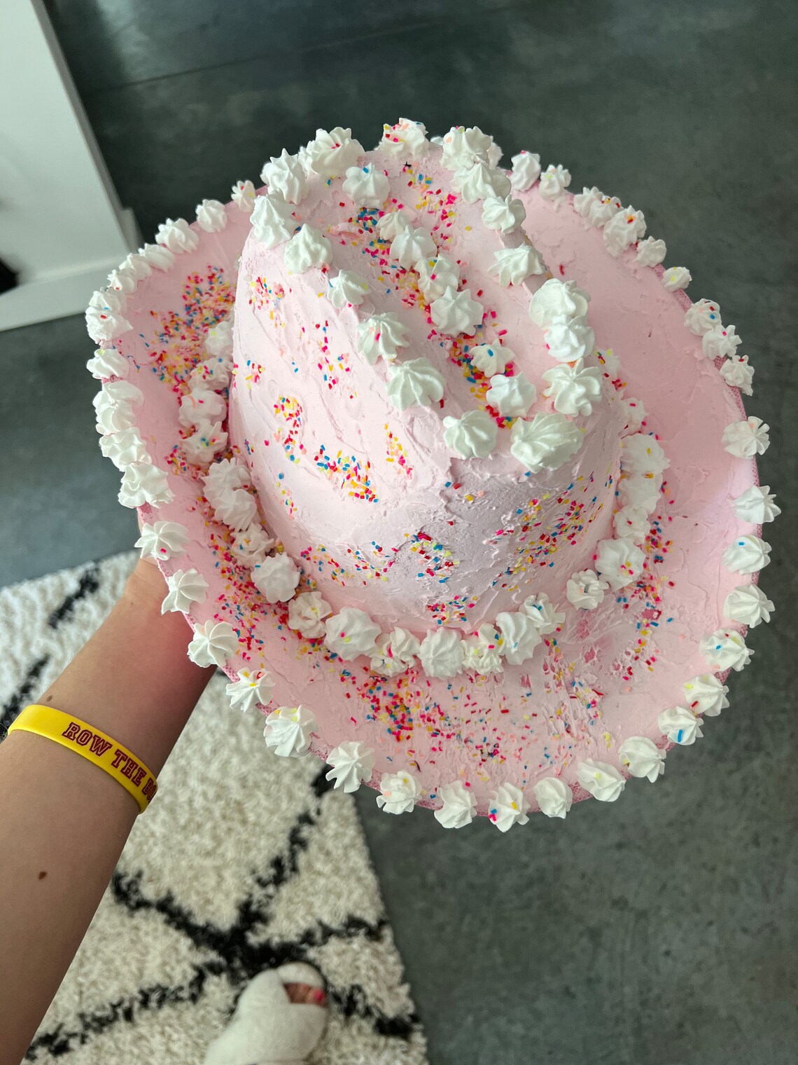 DIY KIT: Birthday Cake Cowboy Hat With Frosting and Sprinkles - Etsy